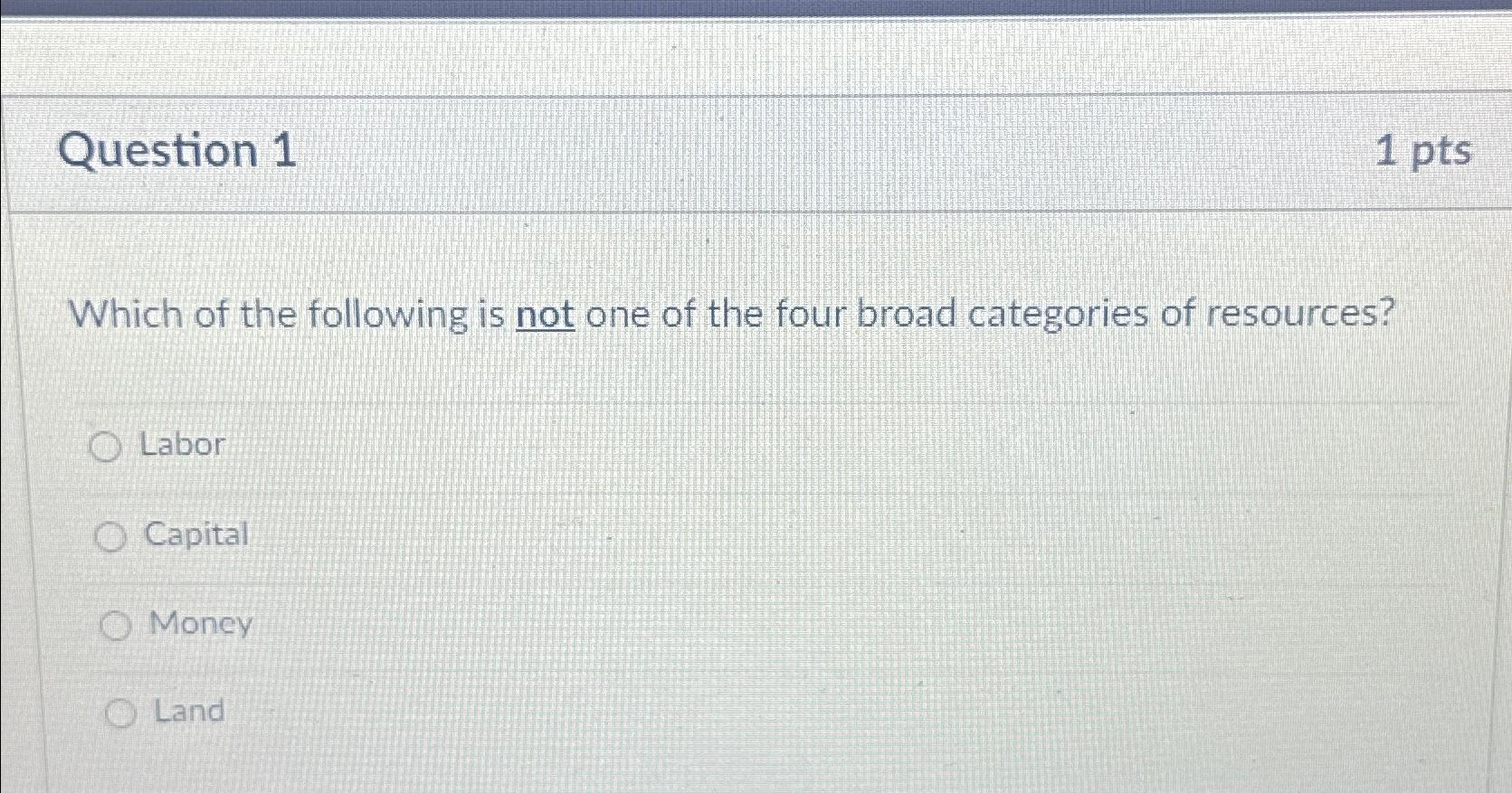 Solved Question 11 ﻿ptsWhich of the following is not one of | Chegg.com
