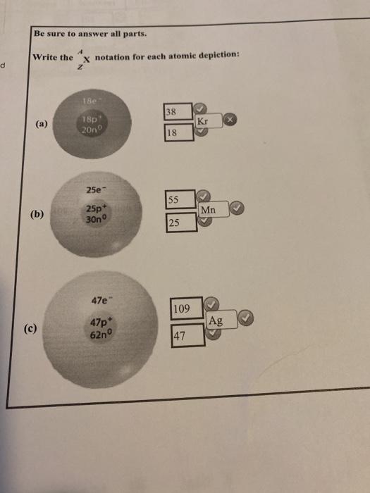 Solved Be sure to answer all parts. 4 Write the "x notation | Chegg.com