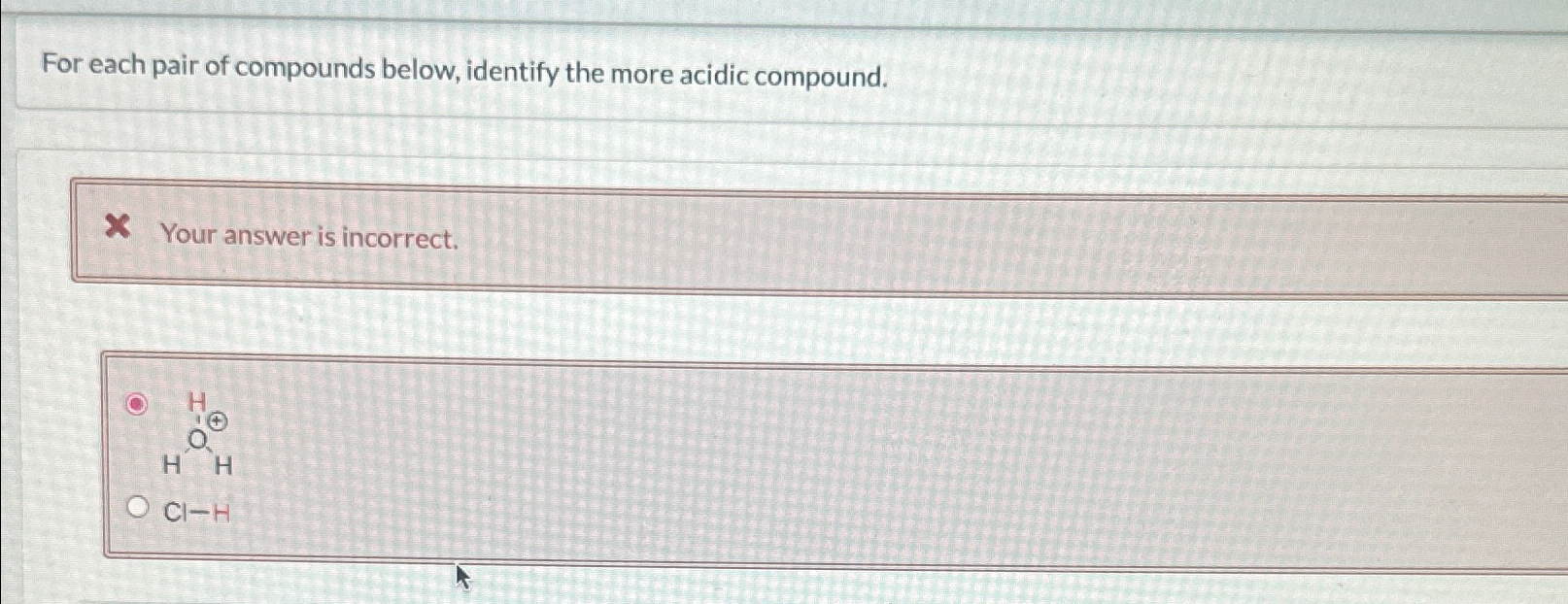 Solved For each pair of compounds below, identify the more | Chegg.com