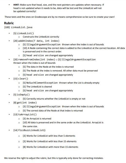 Solved Homework 09 - Linked List Problem Description For | Chegg.com