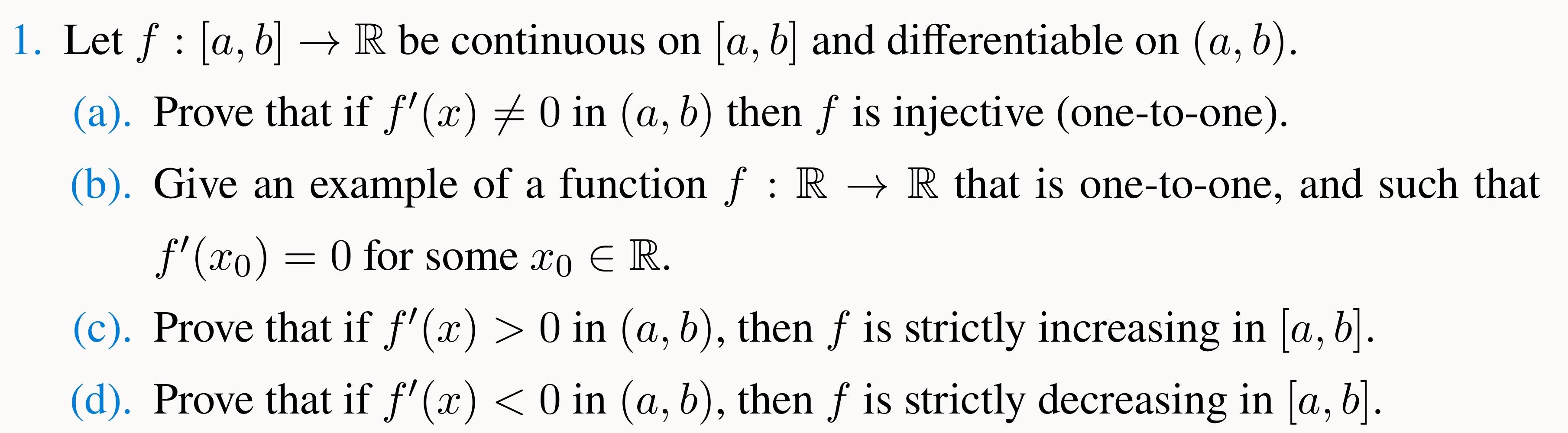 Solved Let f:[a,b]->R be continuous on a,b and | Chegg.com