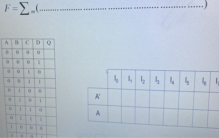 Solved ☆ Let the inputs from 10 to 17' of an 8x1 Multiplexer | Chegg.com