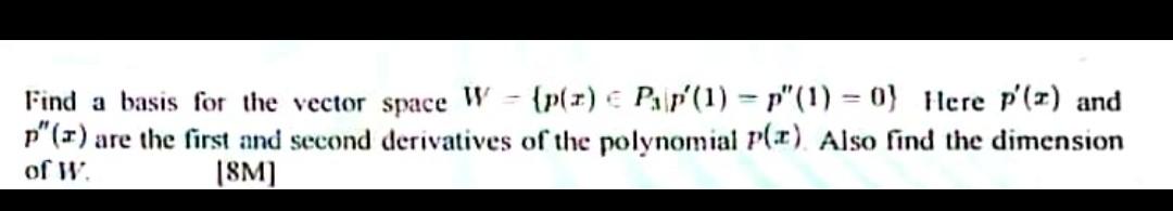 Solved Find a basis for the vector space | Chegg.com