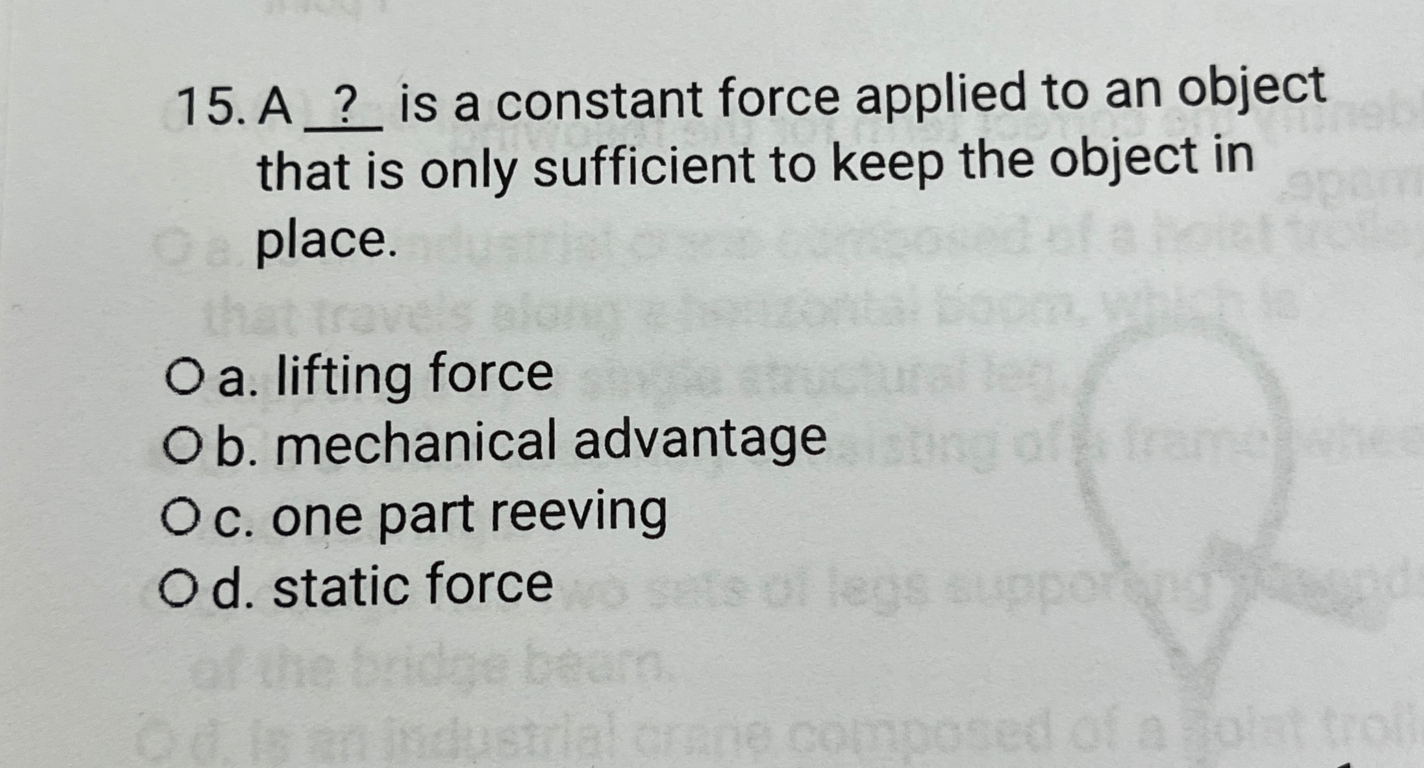 Solved A ﻿is A Constant Force Applied To An Object That Is