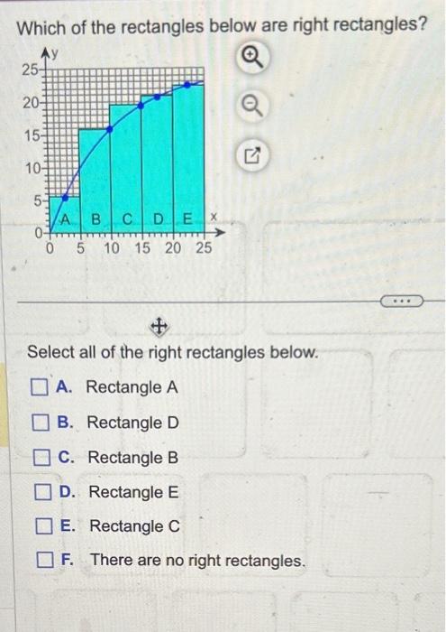 Solved Which of the rectangles below are right rectangles? | Chegg.com