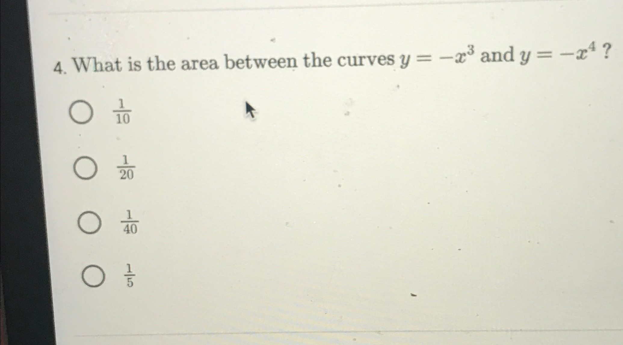 Solved What is the area between the curves y=-x3 ﻿and | Chegg.com