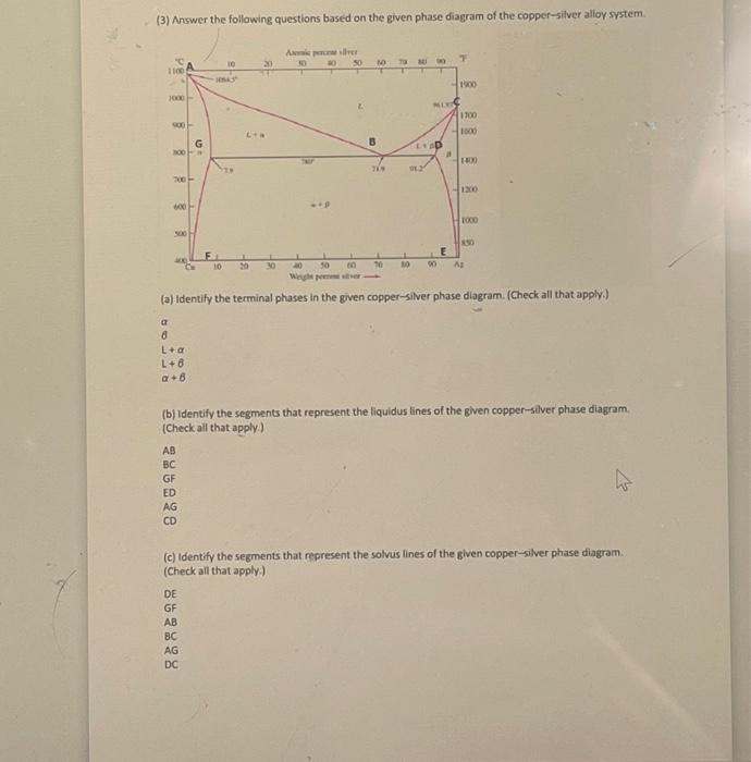 Solved (3) Answer the following questions based on the given | Chegg.com