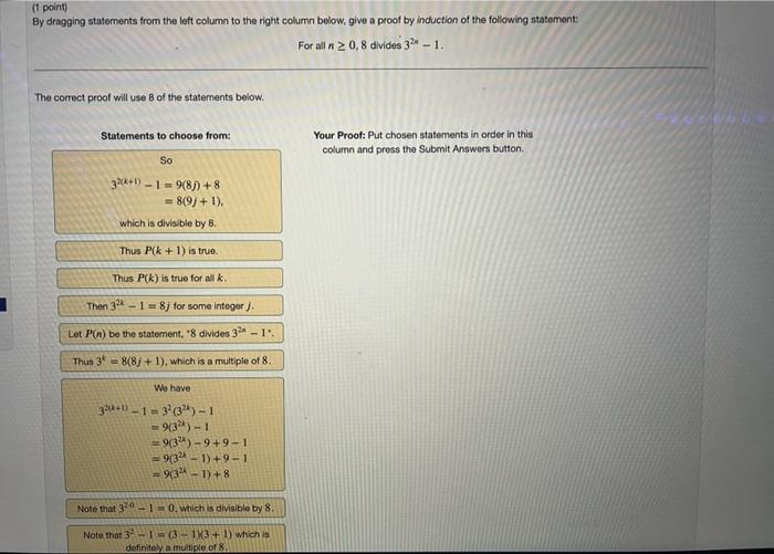 Solved Induction proofs. Please look at both pictures since | Chegg.com
