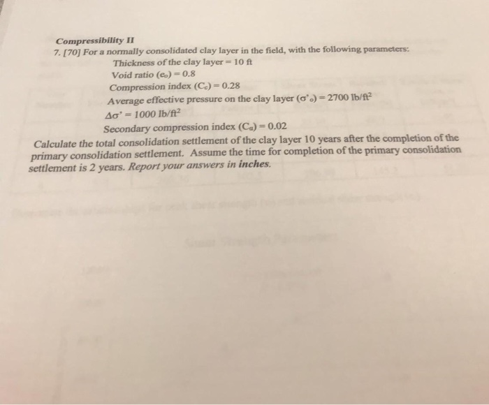 Solved Compressibility II 7. [70] For a normally | Chegg.com