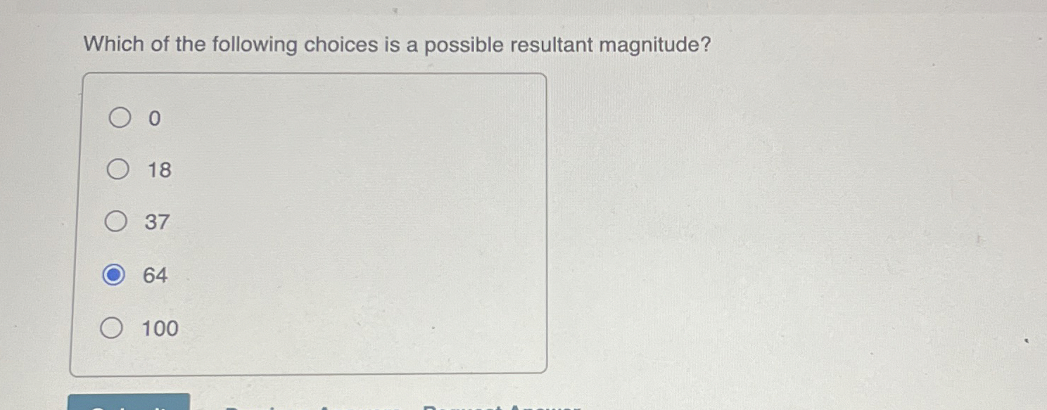 Solved Which of the following choices is a possible | Chegg.com