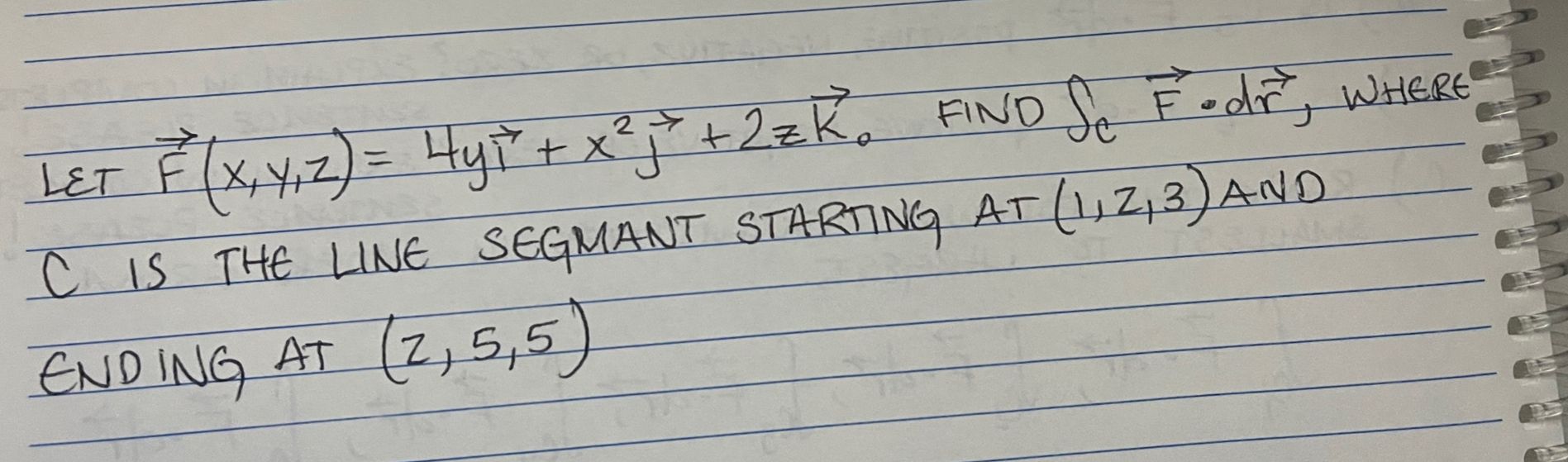 Solved LET vec(F)(x,y,z)=4yvec(i)+x2vec(ȷ)+2zvec(K0) ﻿FIND | Chegg.com