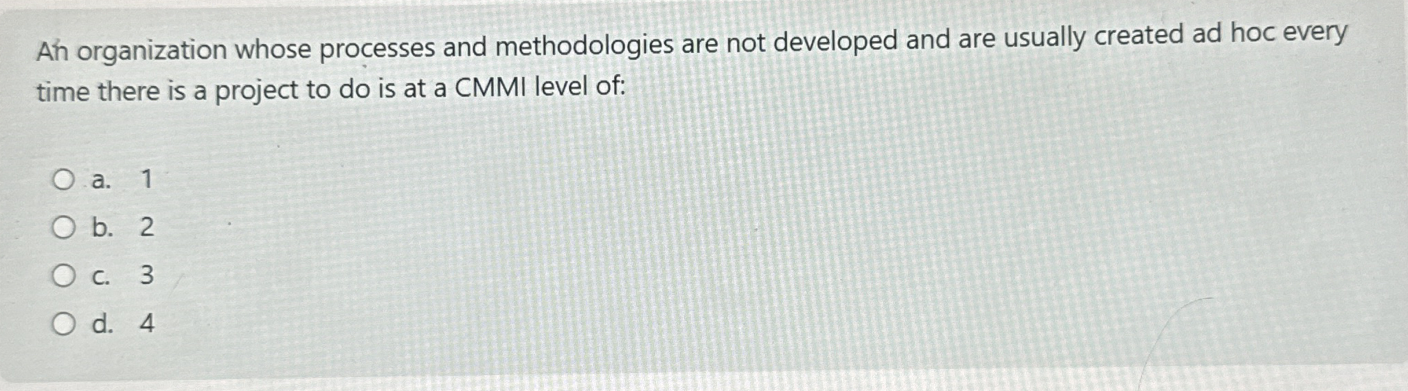 Solved Ah organization whose processes and methodologies are | Chegg.com