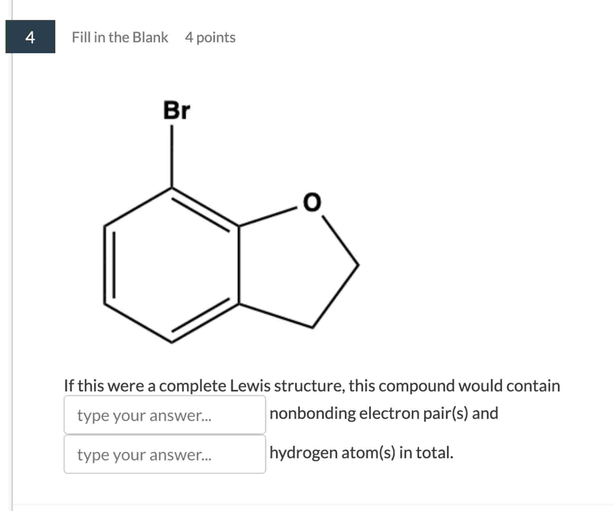 Solved If this were a complete Lewis structure, this | Chegg.com