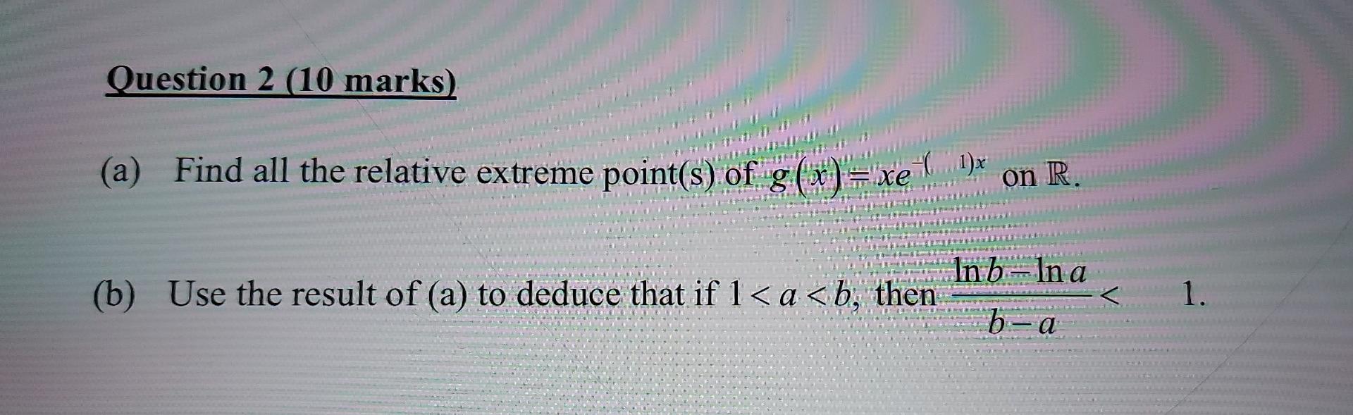 Solved (a) Find all the relative extreme point(S) of | Chegg.com