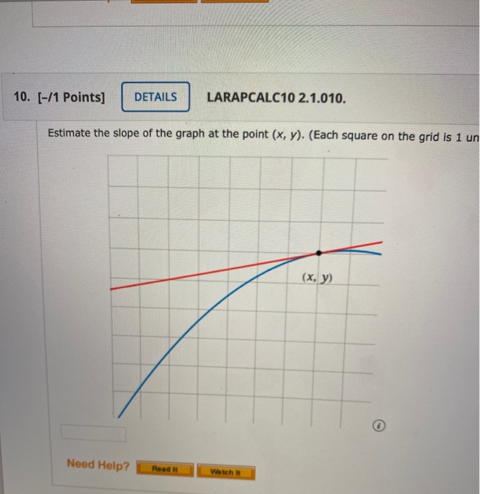 Solved 10. [-/1 Points] DETAILS LARAPCALC10 2.1.010. | Chegg.com