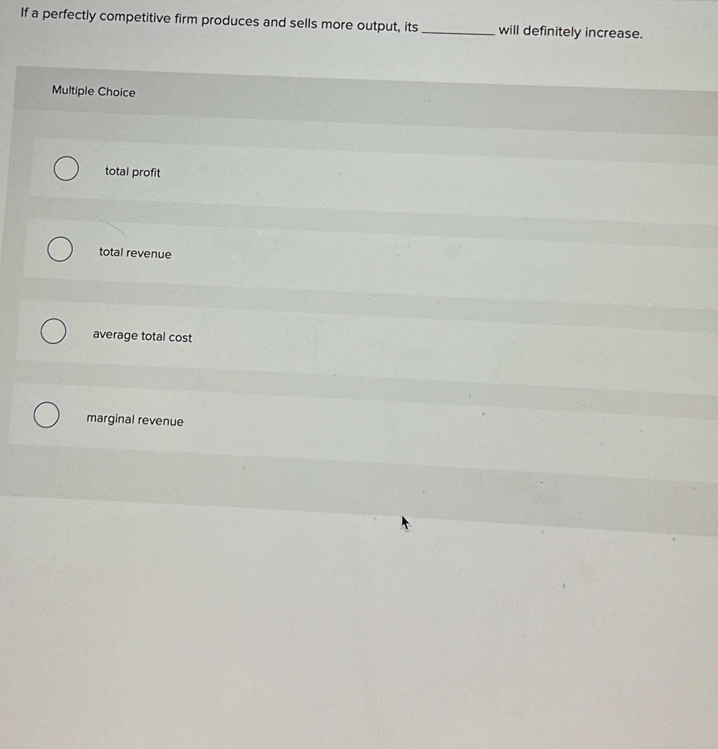Solved If a perfectly competitive firm produces and sells | Chegg.com