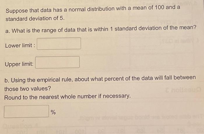 Solved Suppose that data has a normal distribution with a | Chegg.com