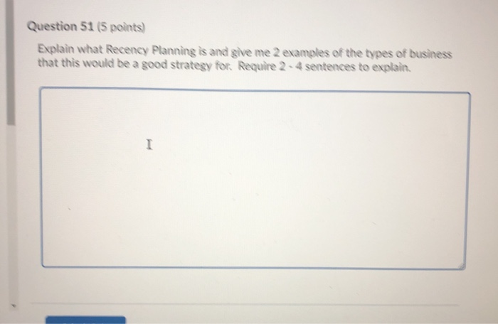 Solved Explain what Recency Planning is and give me 2 | Chegg.com