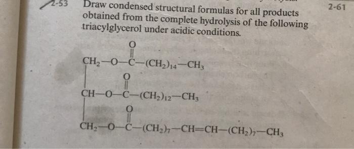 Solved 2-53 2-61 Draw condensed structural formulas for all | Chegg.com