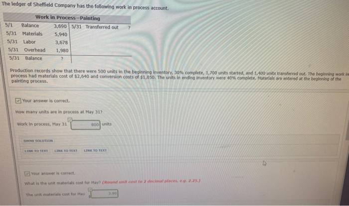 Solved The ledger of Sheffield Company has the following | Chegg.com