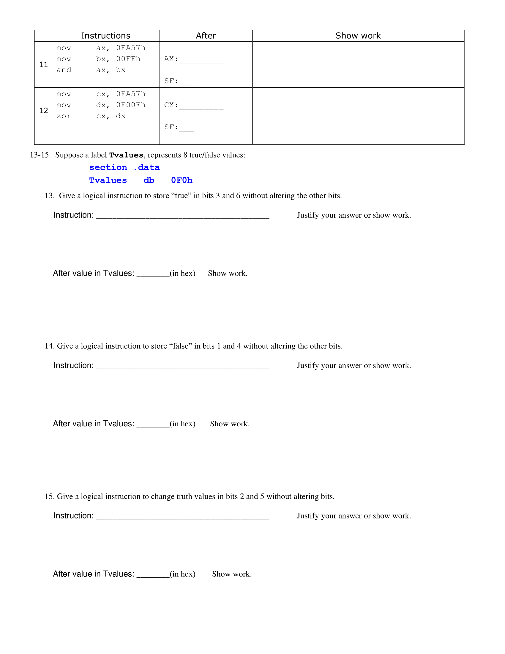 Solved Answer Questions by hand and show work please! Thank | Chegg.com