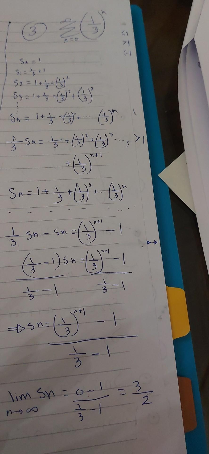 Solved 3 (3) ? no its solve by ) partial sum find (Snigma | Chegg.com