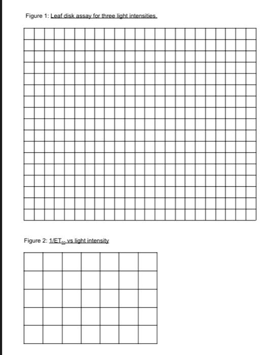 Solved Draw a graph for each light intensity. Then | Chegg.com