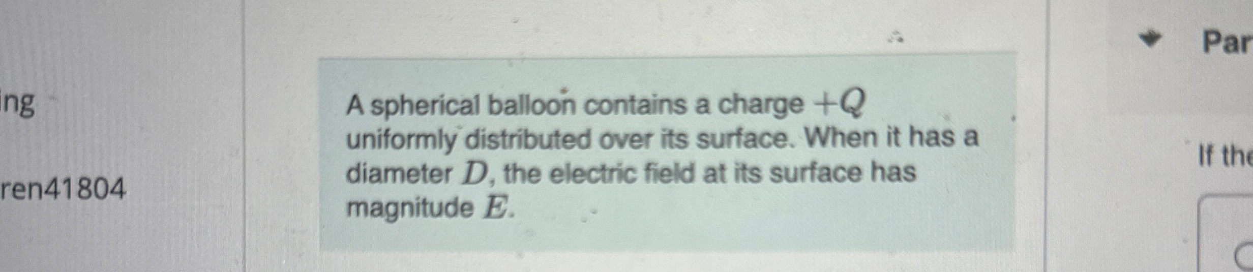 Solved A spherical balloon contains a charge +Q ﻿uniformly | Chegg.com