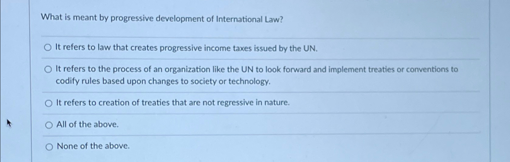 Solved What is meant by progressive development of | Chegg.com