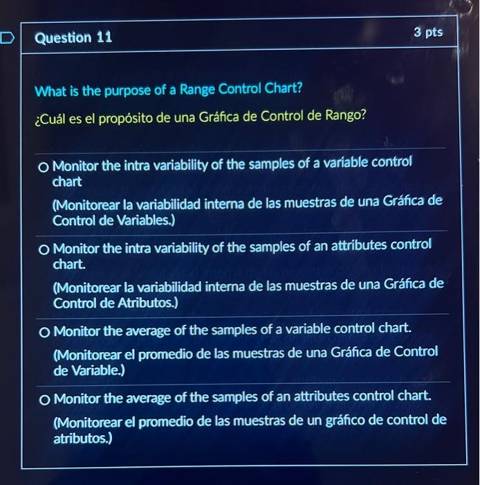 Solved Question 11 What is the purpose of a Range Control | Chegg.com