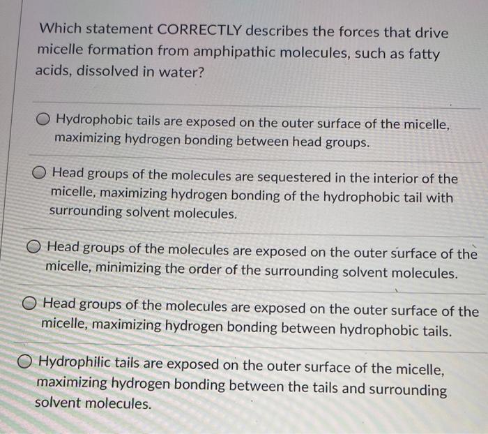 Solved Which statement CORRECTLY describes the forces that | Chegg.com
