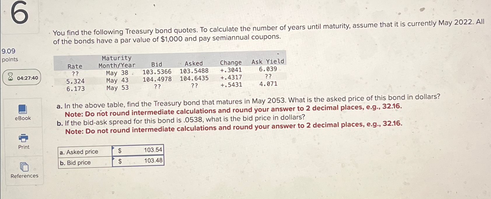 Solved You find the following Treasury bond quotes. To | Chegg.com
