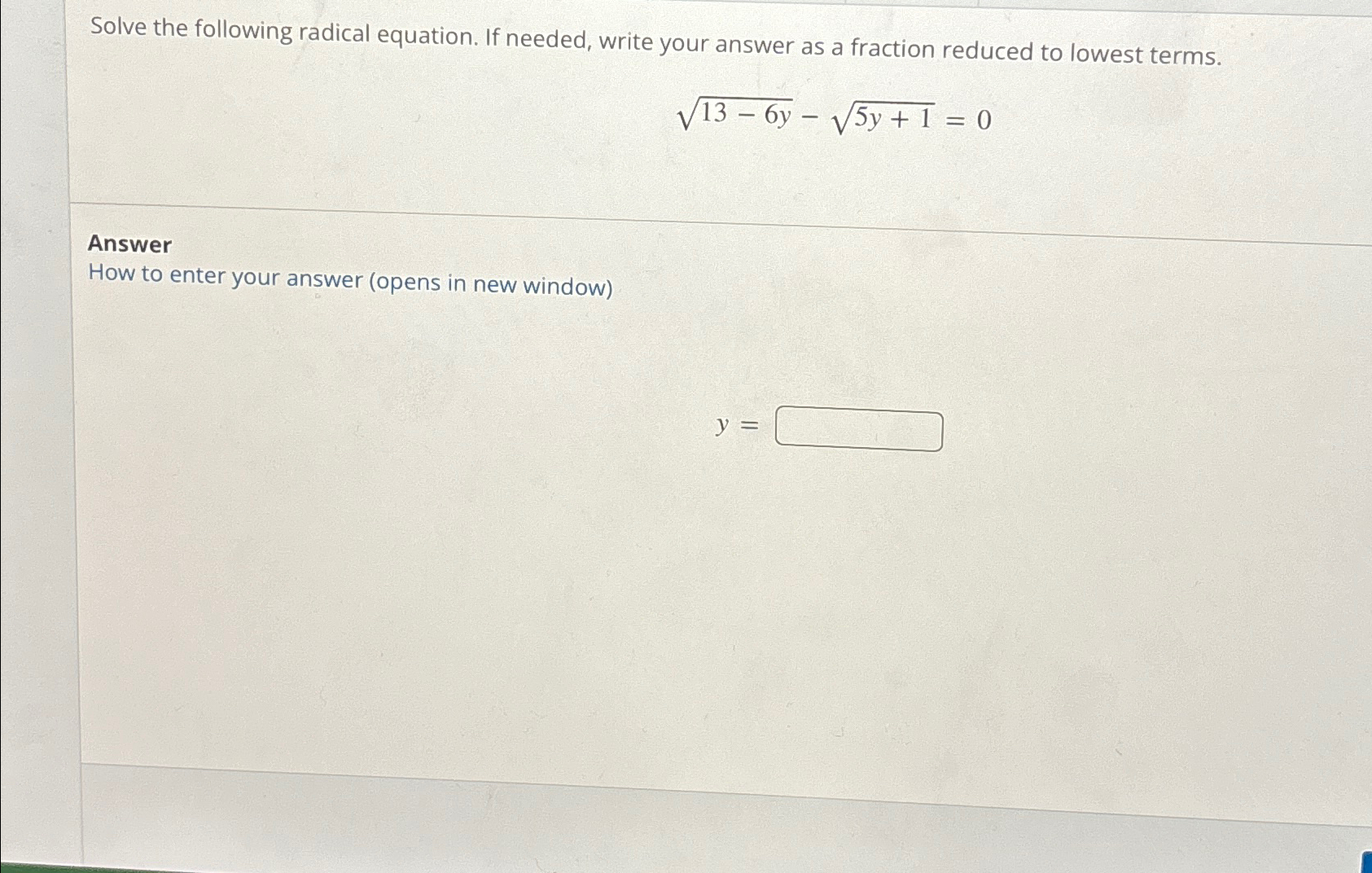 Solved Solve the following radical equation. If needed, | Chegg.com