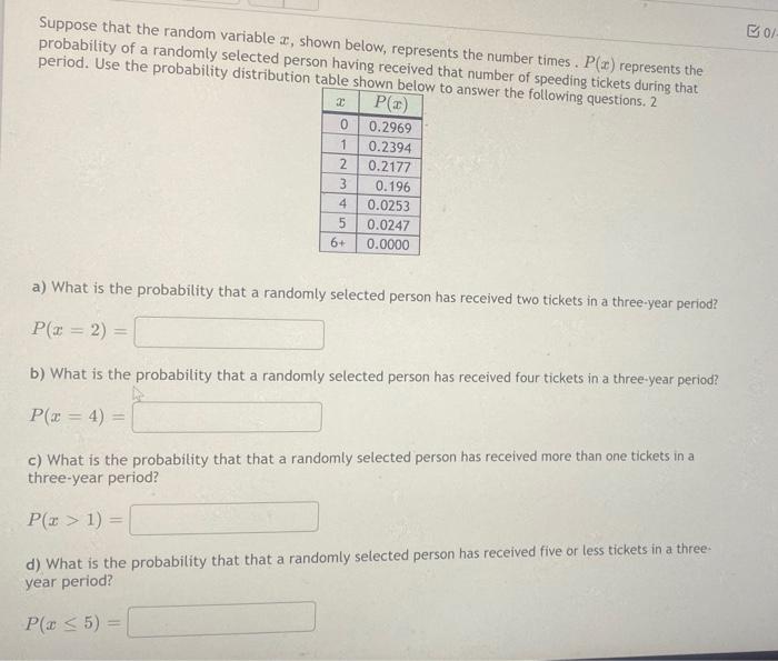 Solved Suppose that the random variable x, shown below, | Chegg.com