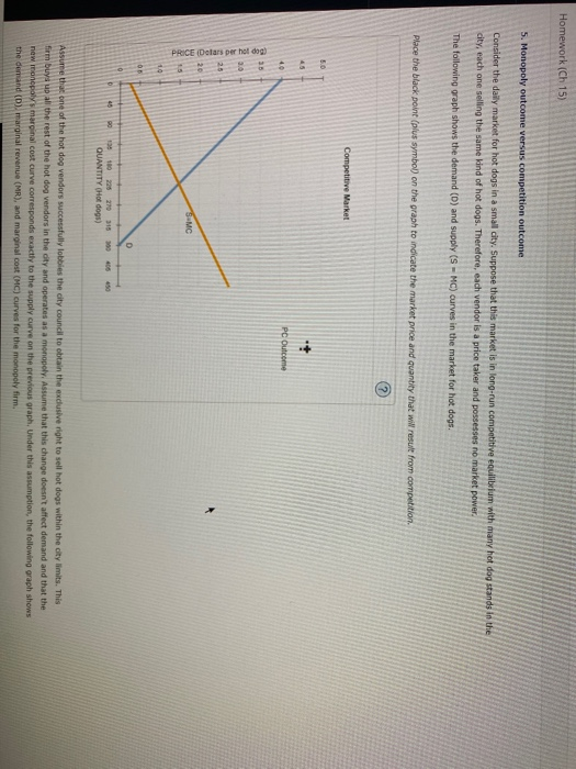 Solved Homework (Ch 15) 5. Monopoly outcome versus | Chegg.com Solved Homework (Ch 15) 5. Monopoly outcome versus | Chegg.com