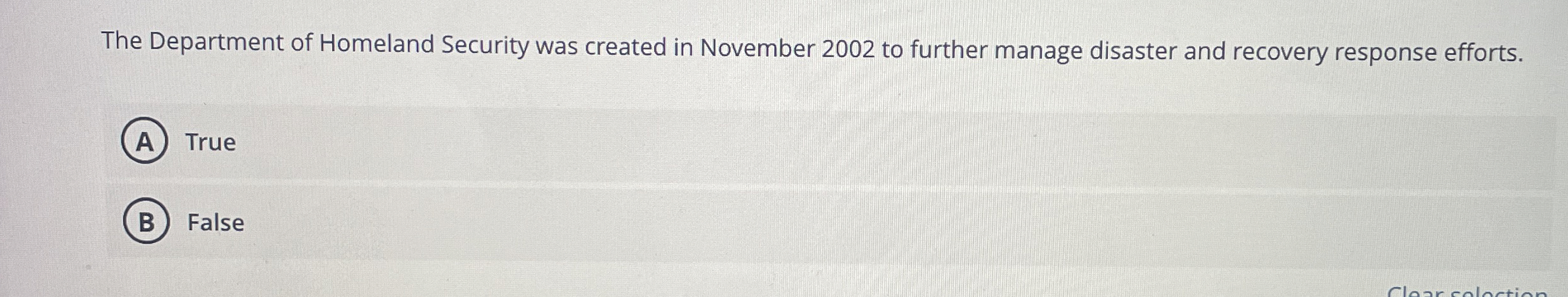 Solved The Department of Homeland Security was created in | Chegg.com