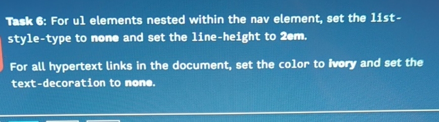 Solved the font-size to 2em and set the font-family to | Chegg.com