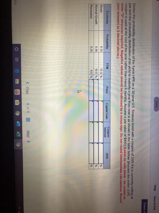 Solved Sved Help Save & Exit Check Derive the probability | Chegg.com