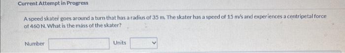 Solved A speed skater goes around a turn that has a radius | Chegg.com
