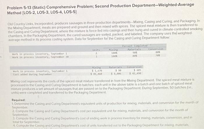 Solved problem 5-13 (static) comprehensive problems; second | Chegg.com