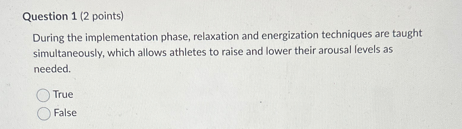 Solved Question 1 (2 ﻿points)During the implementation | Chegg.com