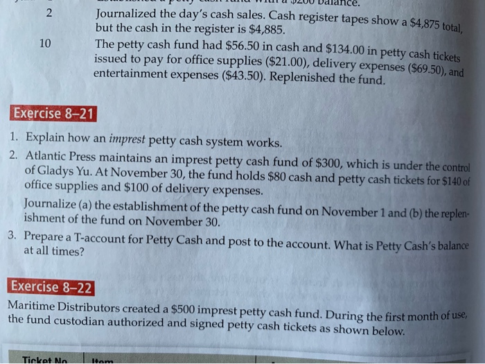 Solved Journalized the day's cash sales. Cash register tapes | Chegg.com