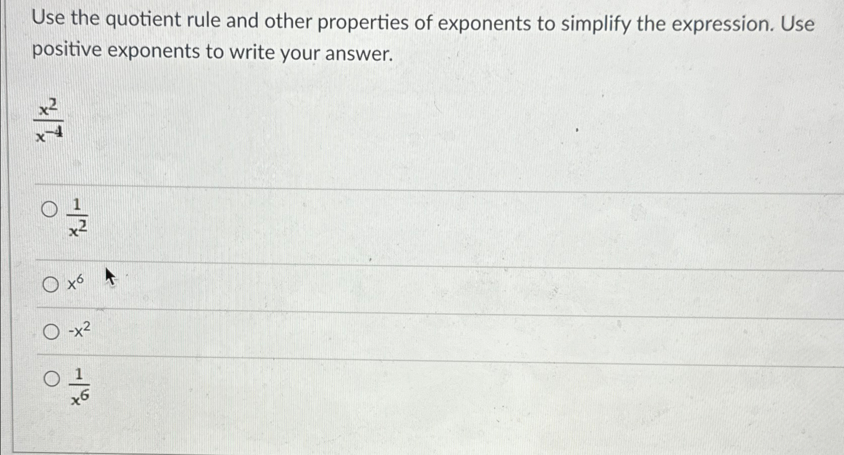 Solved Use the quotient rule and other properties of | Chegg.com