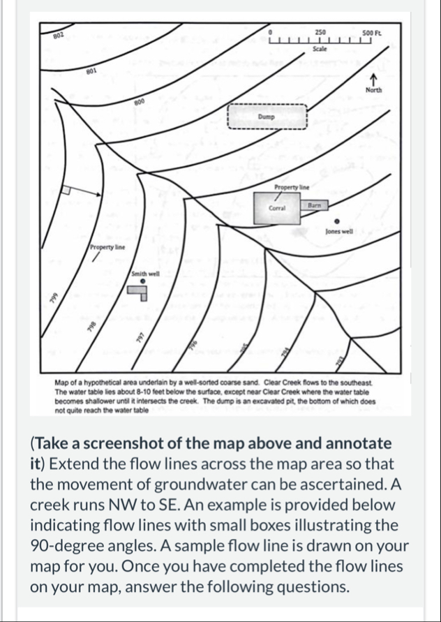 Map of a hypothetical area underlain by a well-sorted | Chegg.com