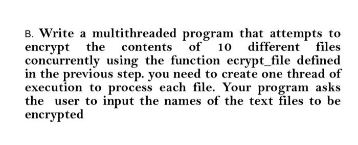 Solved Implement A Simple Encryption Algorithm That Works As