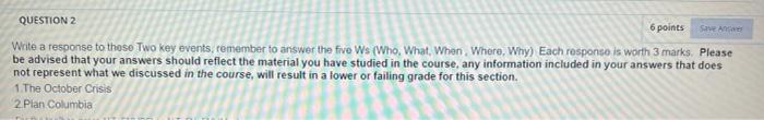 Solved See QUESTION 2 6 points Write a response to those Two | Chegg.com