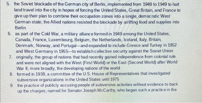 US History Assignment 14.01 In this activity, you | Chegg.com