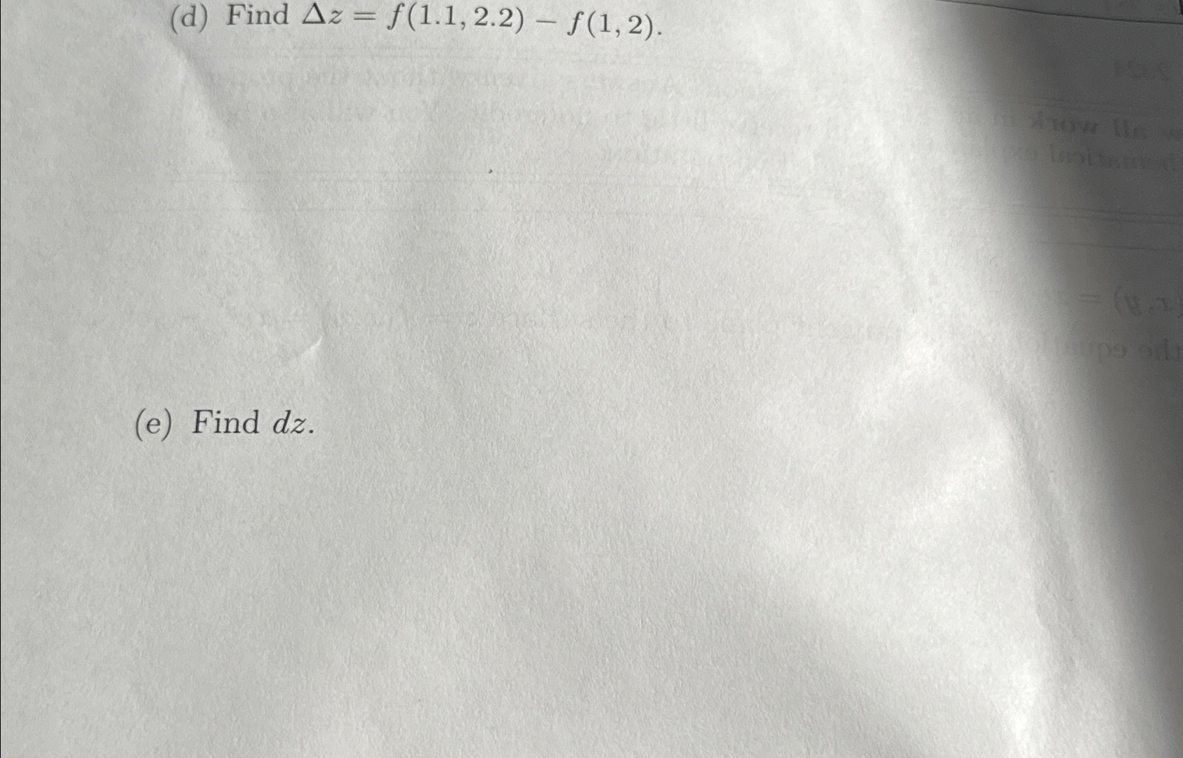 Solved Let z=f(x,y)=xey2-yex2.(a) ﻿Find the equation of the | Chegg.com