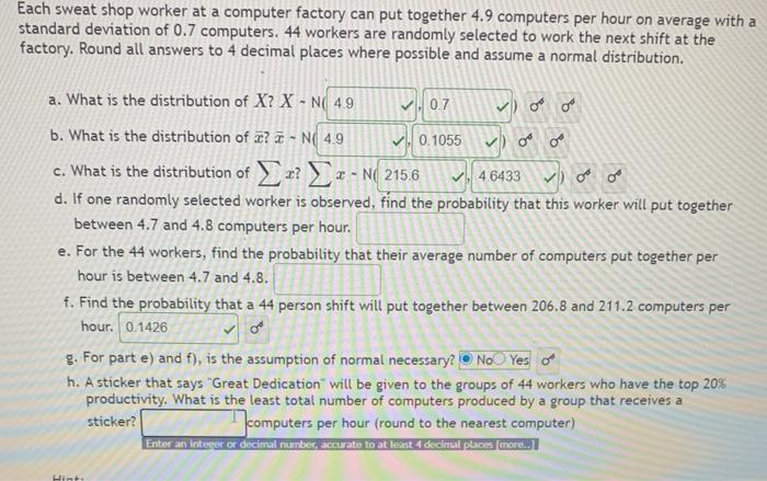 Solved Each sweat shop worker at a computer factory can put | Chegg.com