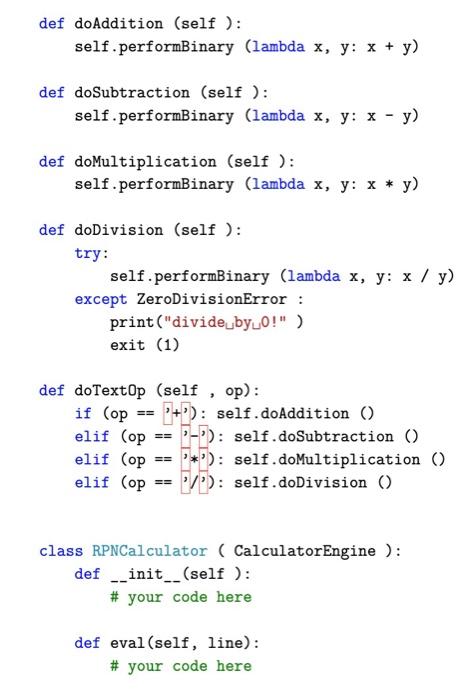 Solved We want to get a RPN (Reverse Polish Notation) | Chegg.com